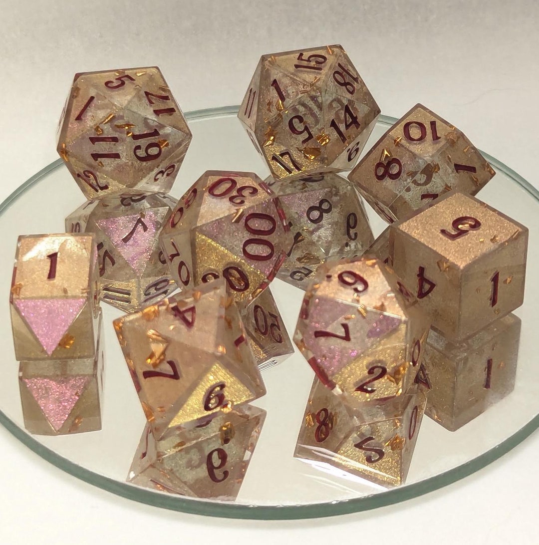 Gilded Rose - Handmade 8 Piece Set (with Two D20s) / Sharp Edge ...