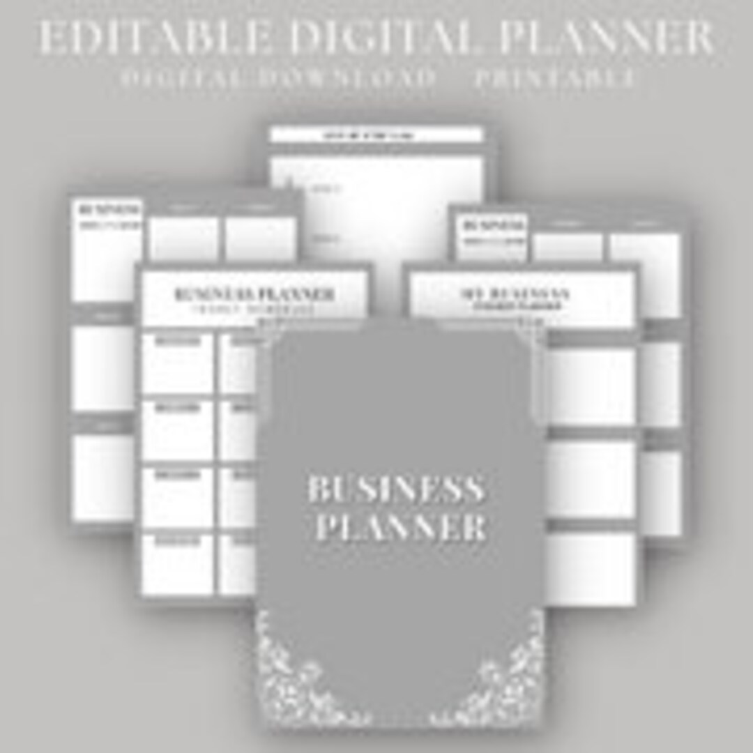 Business Planner Printable, Business Planner PDF Planner, Business ...