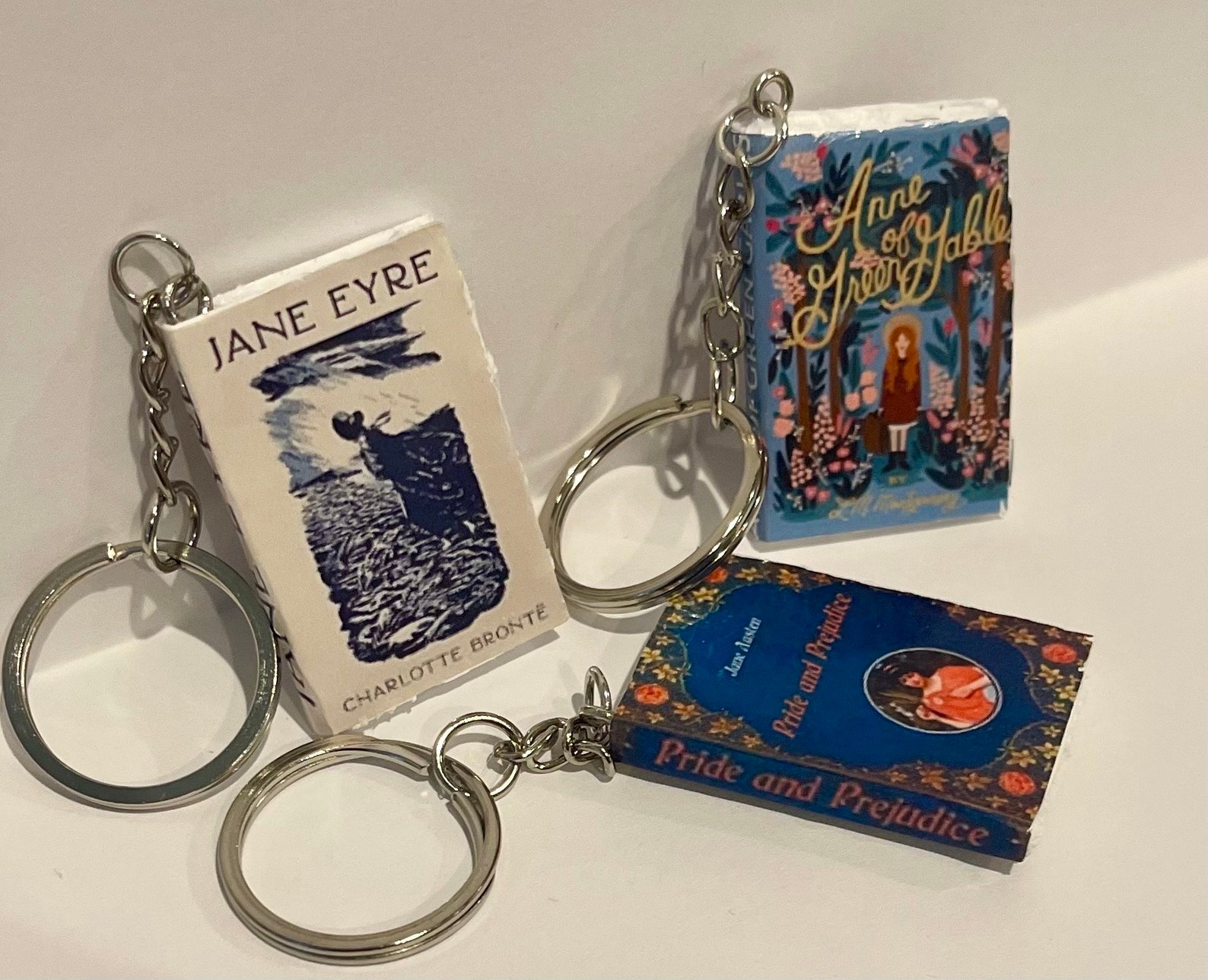 Miniature Book Keychains - Etsy
