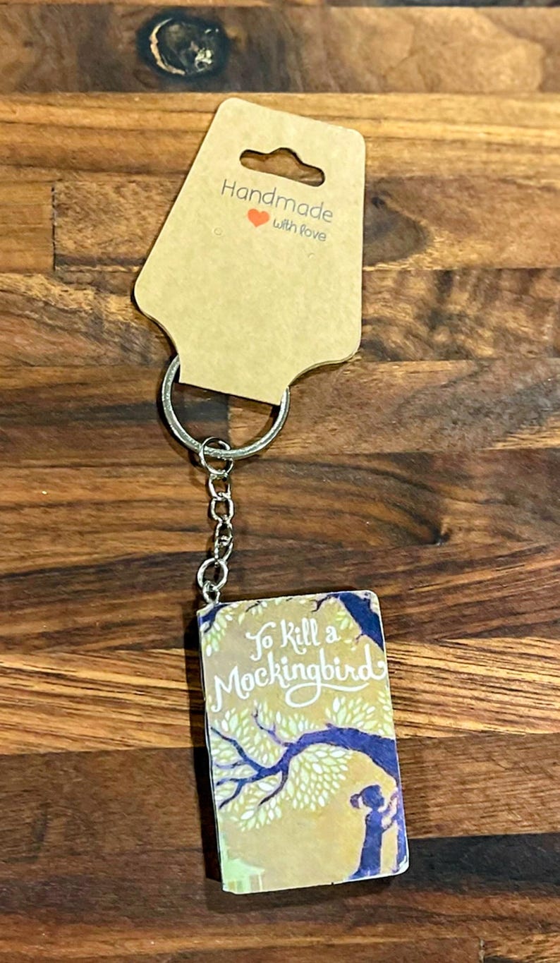 Miniature Book Keychains - Etsy