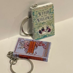 Miniature Book Keychains - Etsy