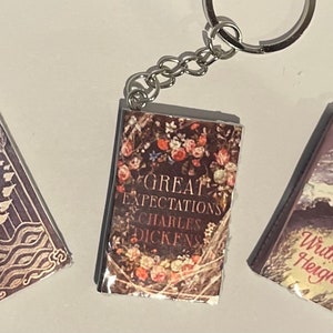 Miniature Book Keychains - Etsy