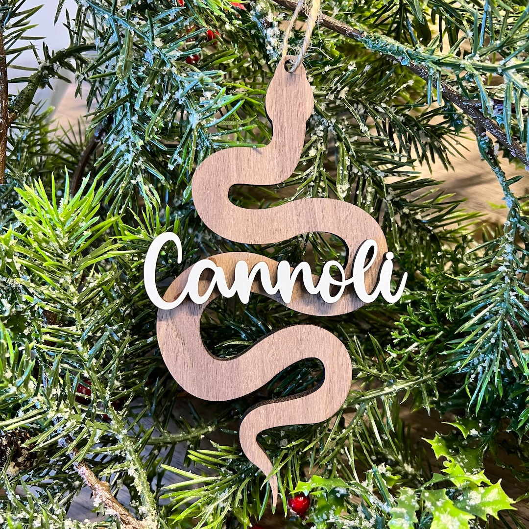 Personalized Custom Snake Christmas Ornament Hognose, Boa, Python, Ball ...