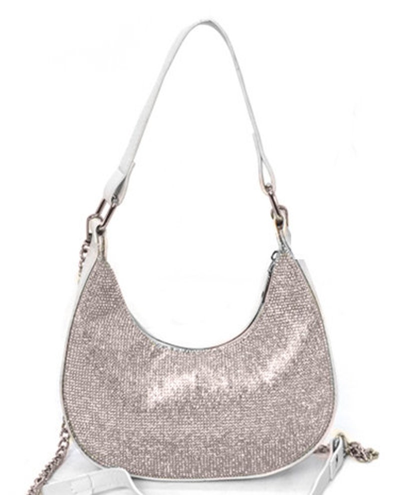 Crystal Shoulder Bag, Luxury Rhinestone Evening Bag, Inspired Bling ...