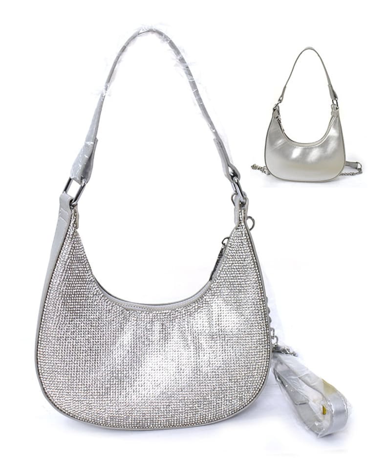 Crystal Shoulder Bag, Luxury Rhinestone Evening Bag, Inspired Bling ...