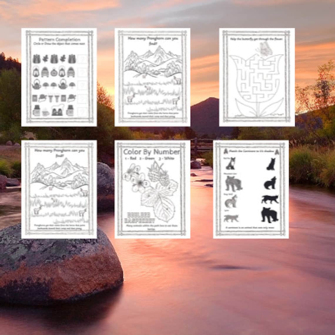 Rocky Mountain Activity Book for Kids: Colorado National Park - Etsy