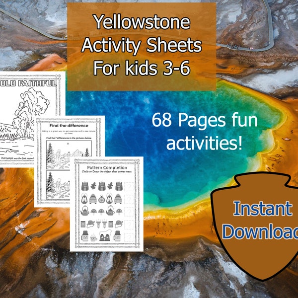 Yellowstone Coloring Pages - Etsy UK