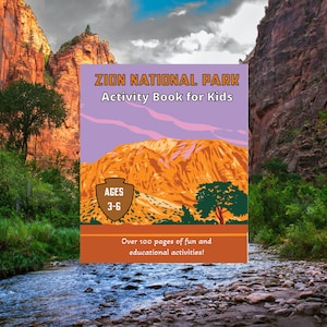 Zion National Park Activity Book for Kids: Puzzles, Mazes, Coloring ...