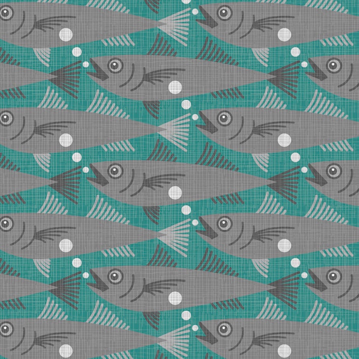 Fish Fabric - Etsy UK
