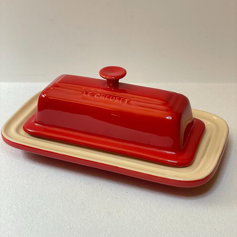Red Butter Dish - Etsy