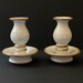 Vintage Mahon Made Stoneware Signed MMS Pair of Candle Holders Studio ...