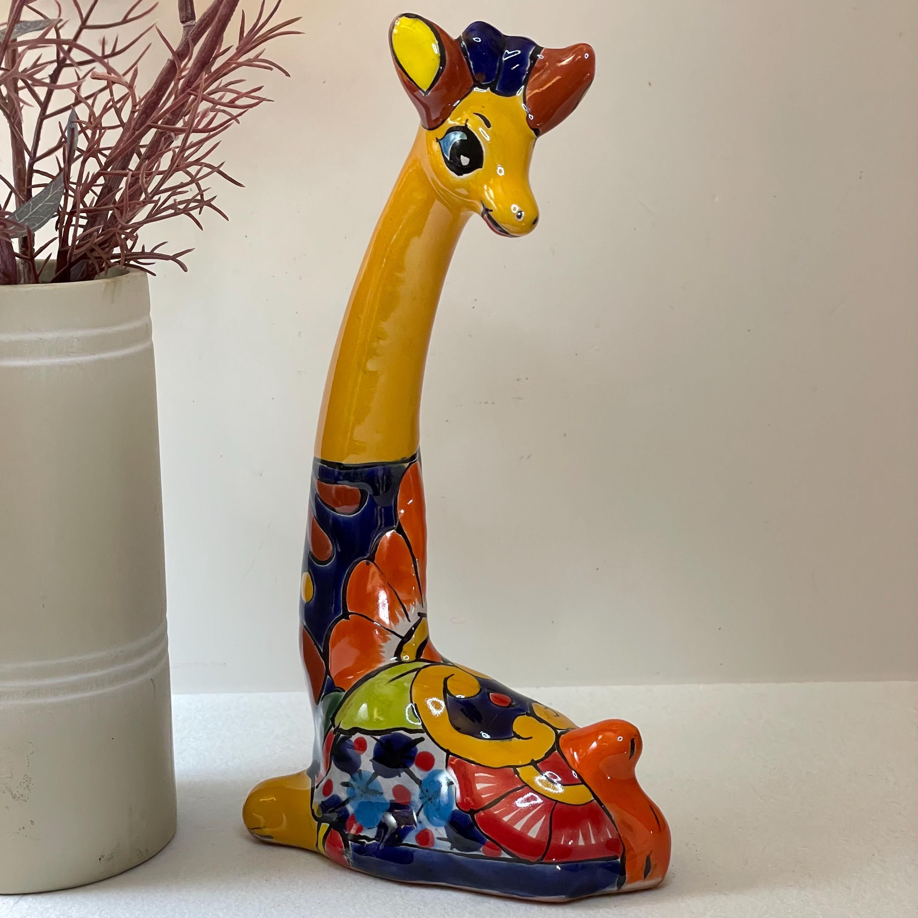 Talavera Mexican Folk Art Pottery Giraffe Figurine Colorful - Etsy