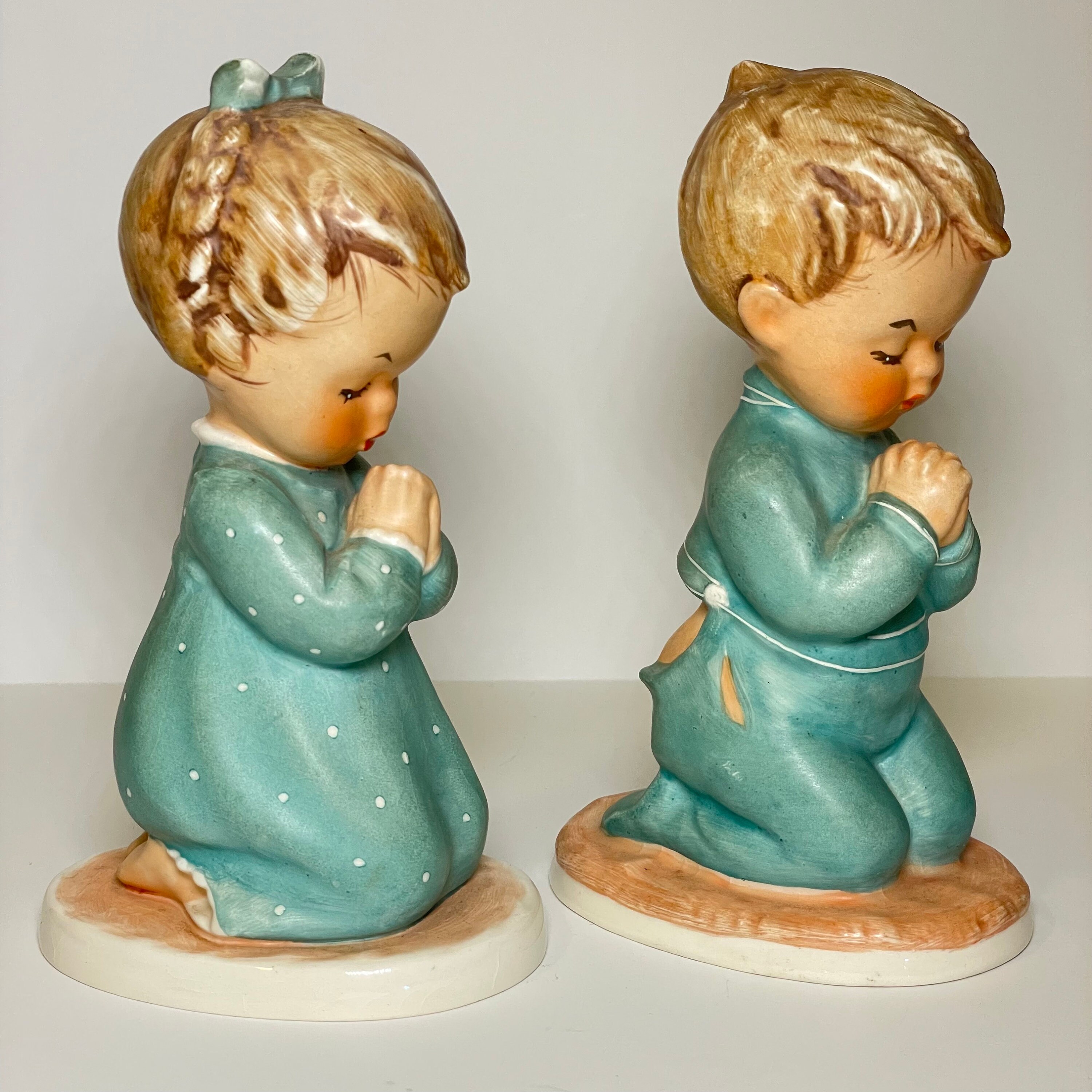 Vintage Goebel A Child's Prayer Boy and Girl Praying Ceramic Figurines ...