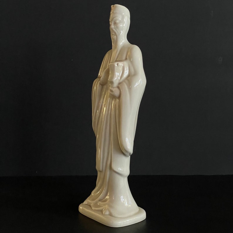 Vintage Asian Old Man Roselane Ceramic Glazed Figurine USA - Etsy