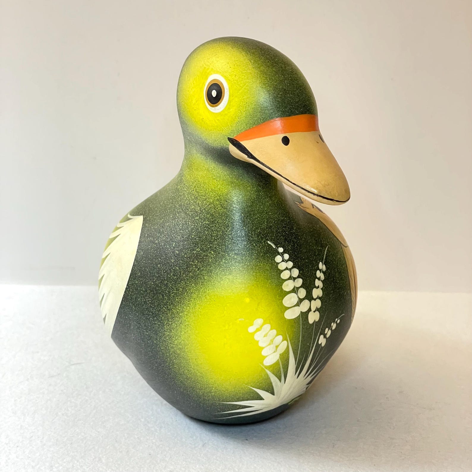 Regin Mexico Hand Painted Duck Fox Folk Art Mexican Pottery - Etsy