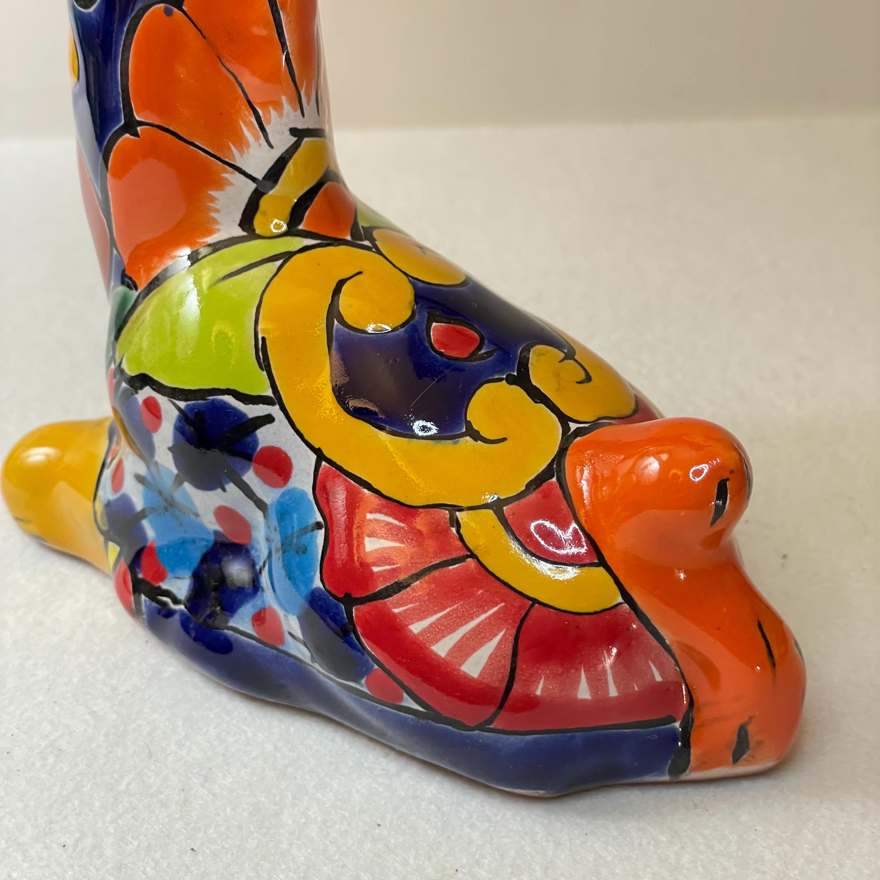 Talavera Mexican Folk Art Pottery Giraffe Figurine Colorful - Etsy