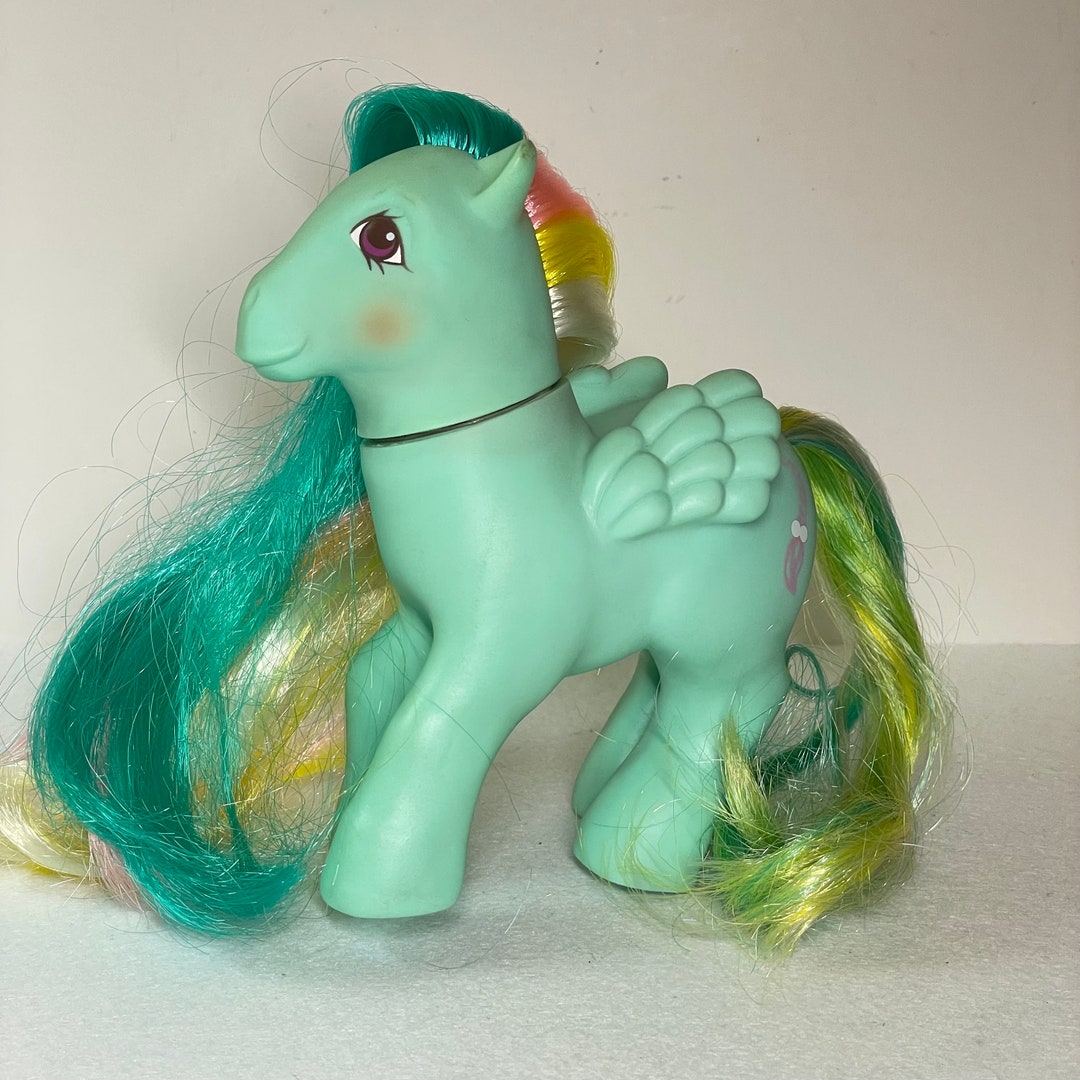 Vintage Hasbro G1 My Little Pony MLP Brush N and Grow Ponies Braided ...