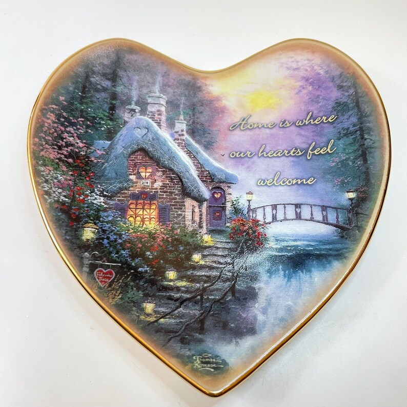 Thomas Kinkade "home is Where Our Hearts Feel Welcome" Collector Plate ...