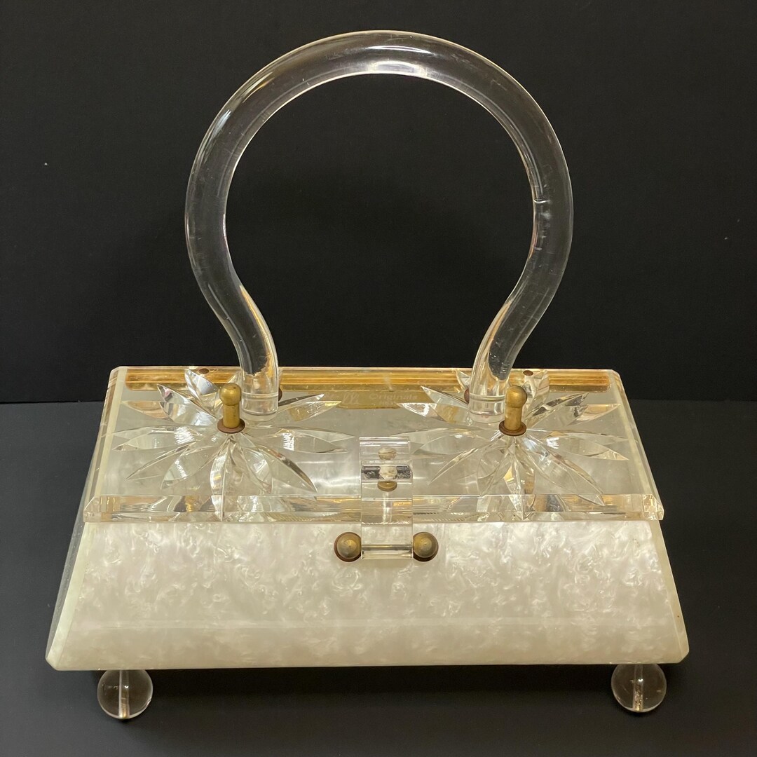 Vintage 1950s Gilli Originals Lucite Box Purse - Etsy