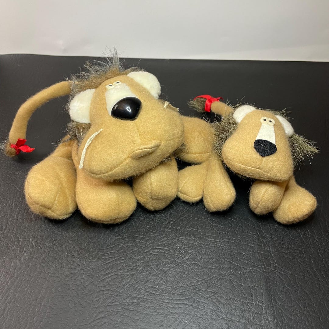 Hallmark “monroe” the Lion Sewn Toy Plush Beanbag 1985 Lot of 2 - Etsy