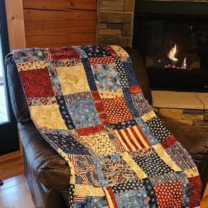 Patriotic Quilt - Etsy