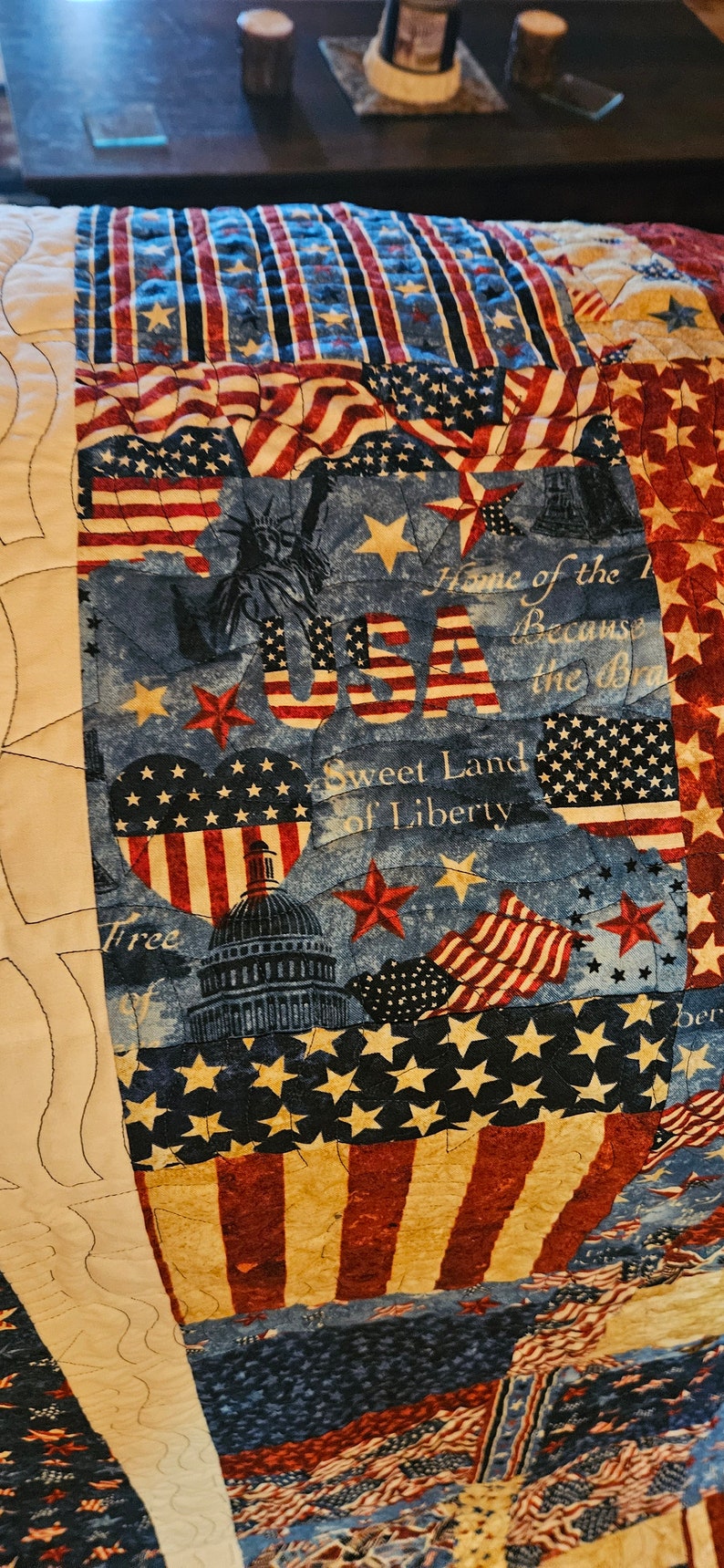 Patriotic Quilt - Etsy