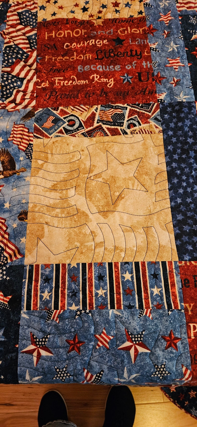 Patriotic Quilt - Etsy