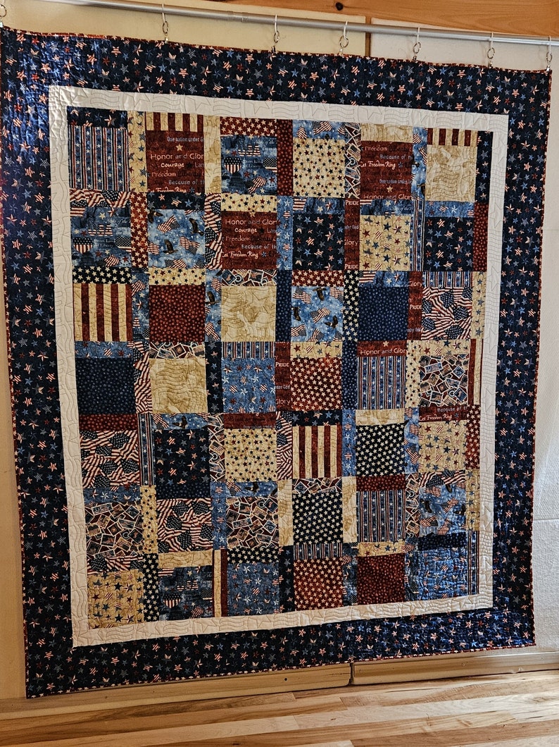 Patriotic Quilt - Etsy