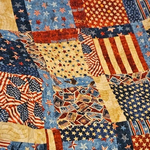 Patriotic Quilt - Etsy