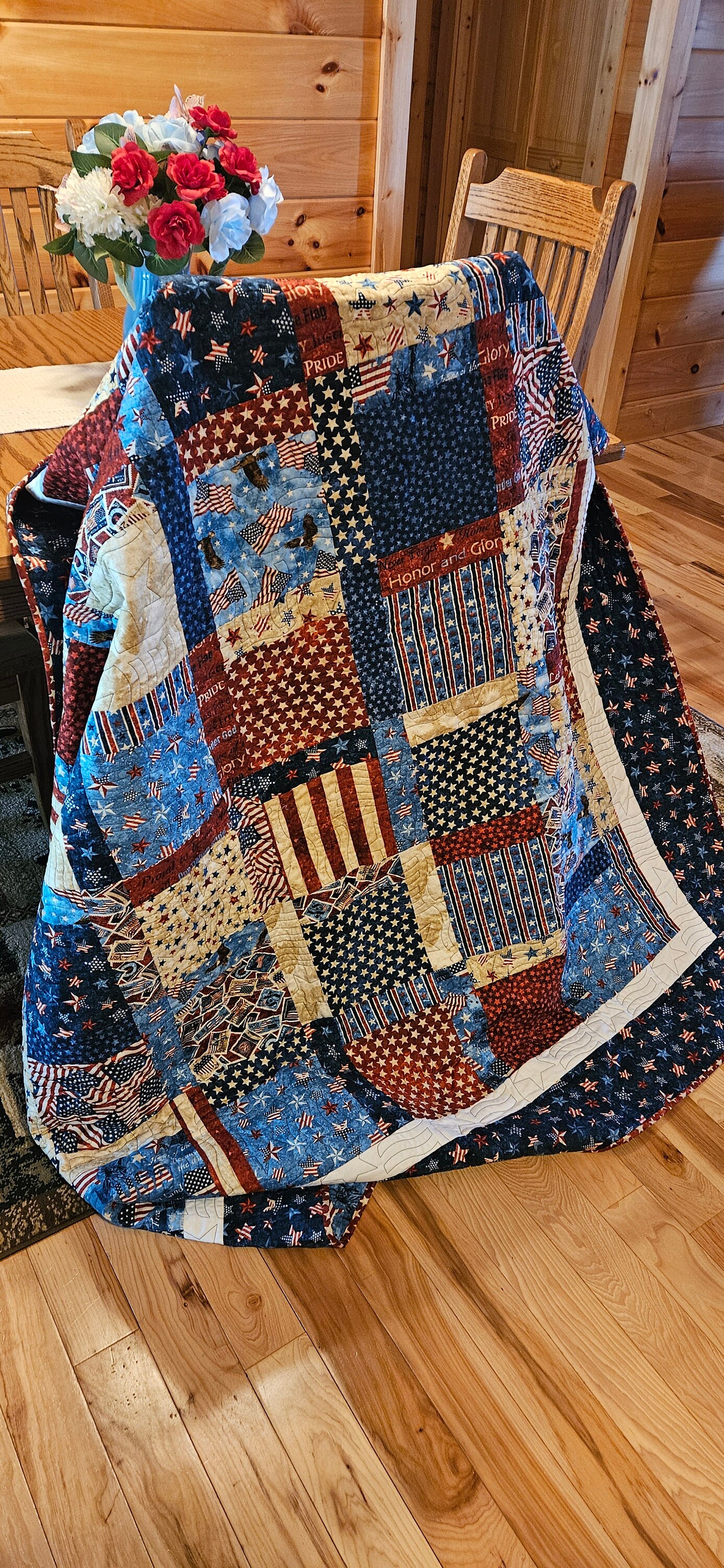 Patriotic Quilt - Etsy