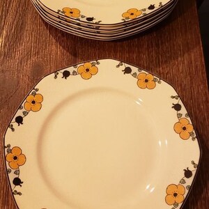 RARE Vintage 1920's Homer Laughlin Flower Pattern Dinnerware made 1926 ...