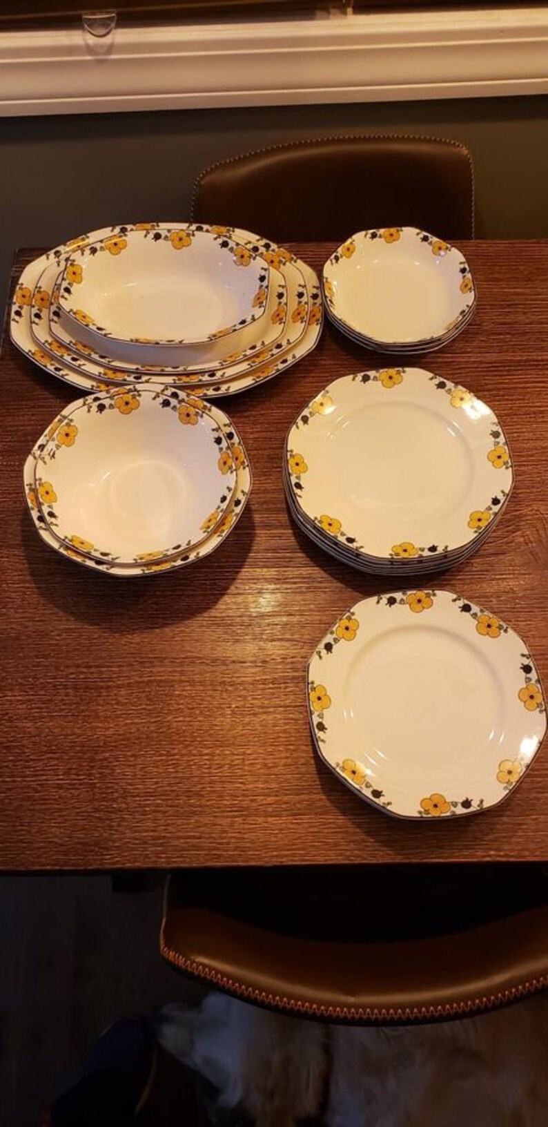 RARE Vintage 1920's Homer Laughlin Flower Pattern Dinnerware made 1926 ...