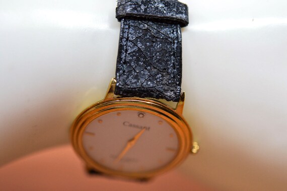 Cassant , gold tone with white dial, vintage, quartz … - Gem