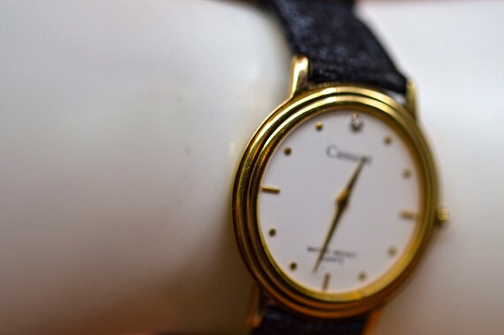 Cassant , gold tone with white dial, vintage, quartz … - Gem