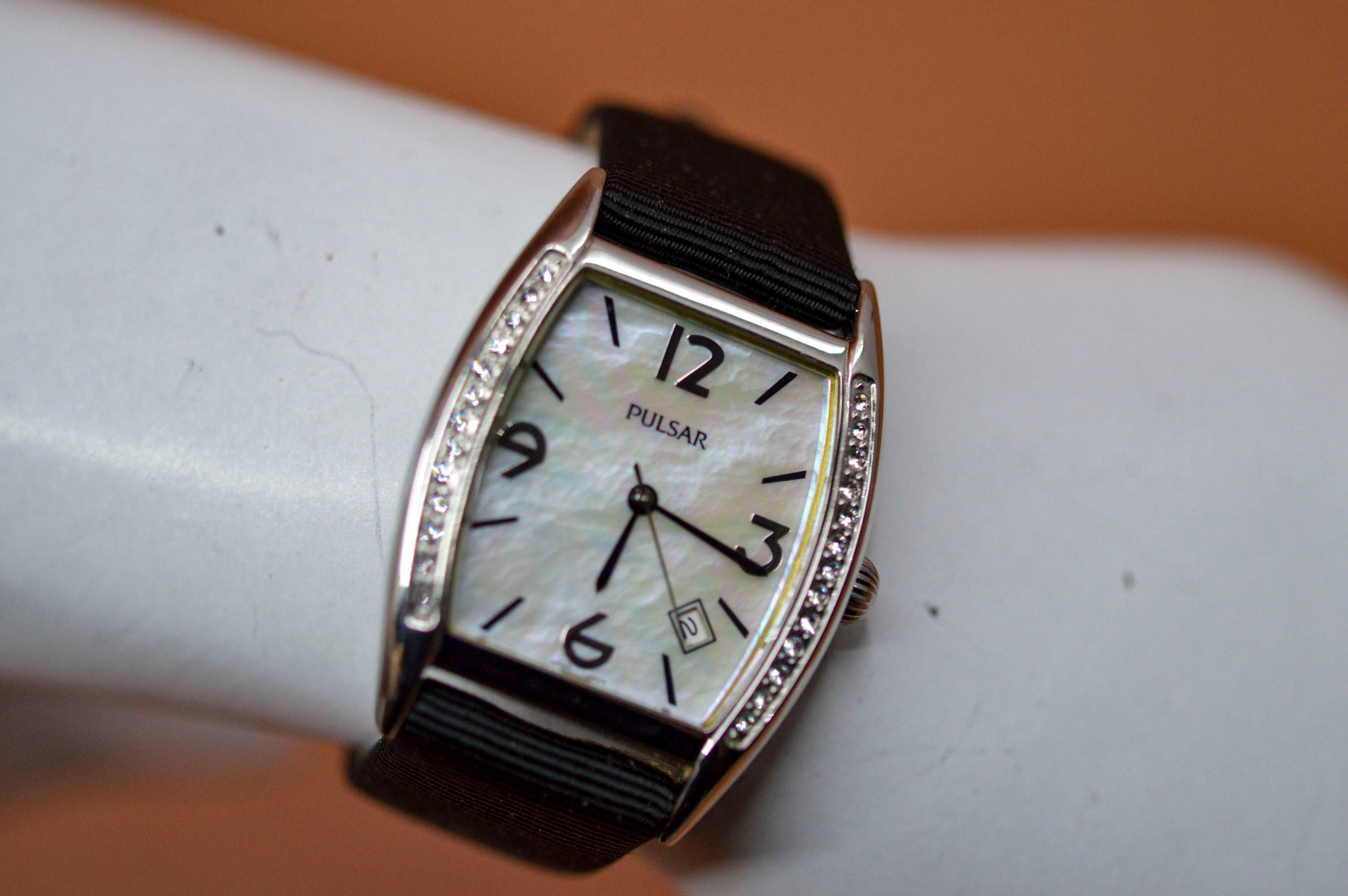 Pulsar, Silver Tone , Mop Dial , Crystals, Womens, Fashion Watch - Etsy