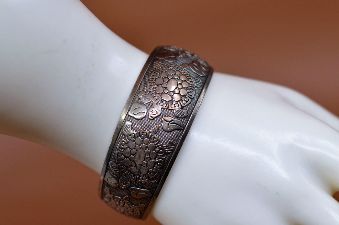 Silver Tone, Chinese, Cuff Bracelet - Etsy