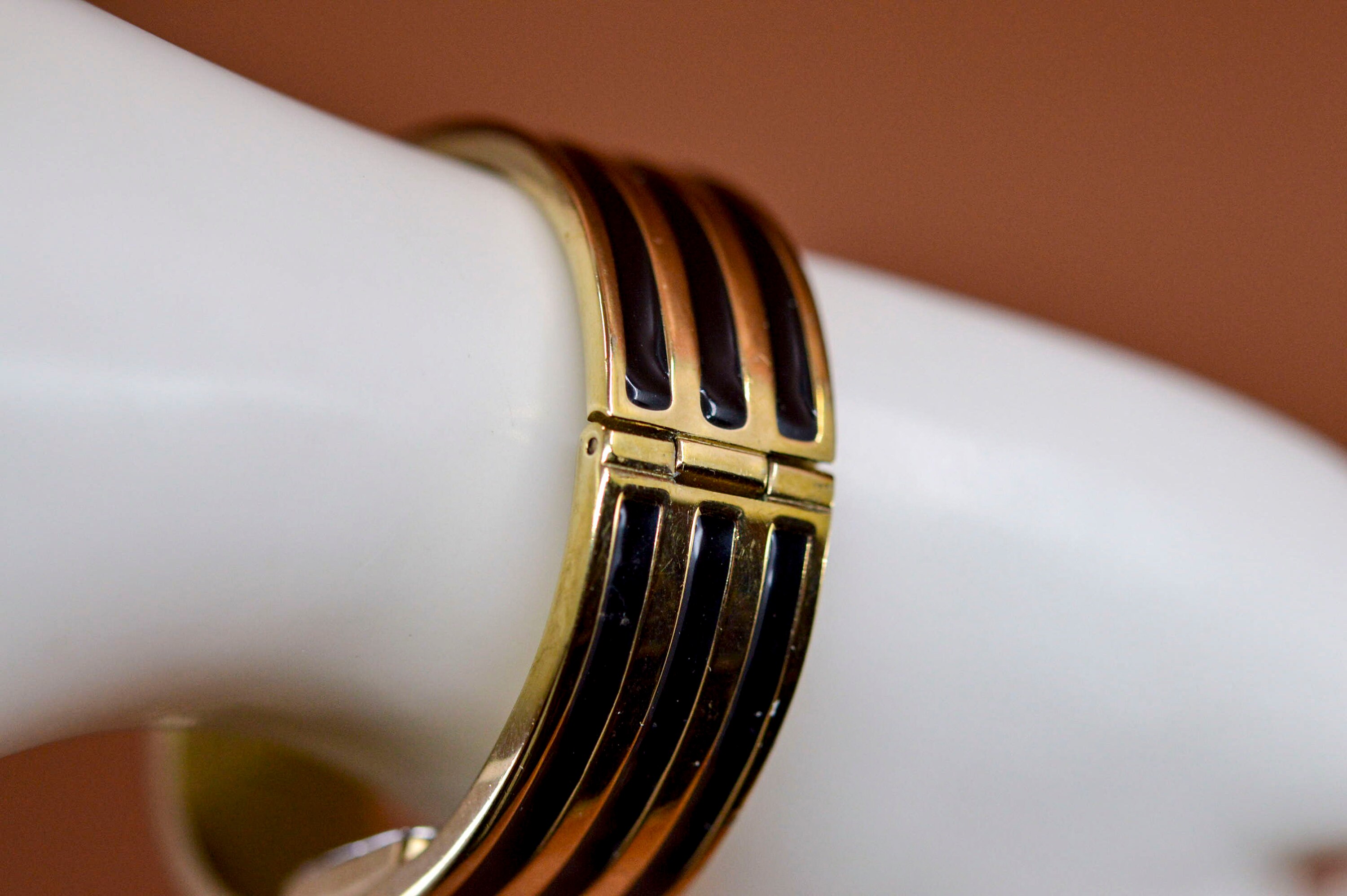 Anne Klein, Gold and Black Tone, Womens , Fashion Cuff Watch - Etsy