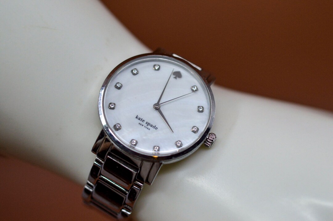 Kate Spade, Silver Tone With White Dial, Womens Fashion Watch - Etsy
