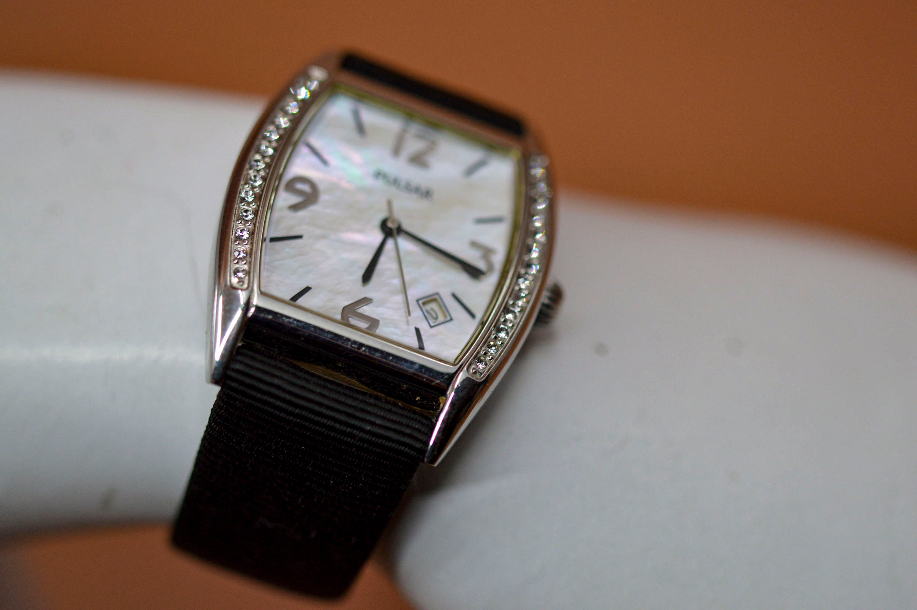 Pulsar, Silver Tone , Mop Dial , Crystals, Womens, Fashion Watch - Etsy