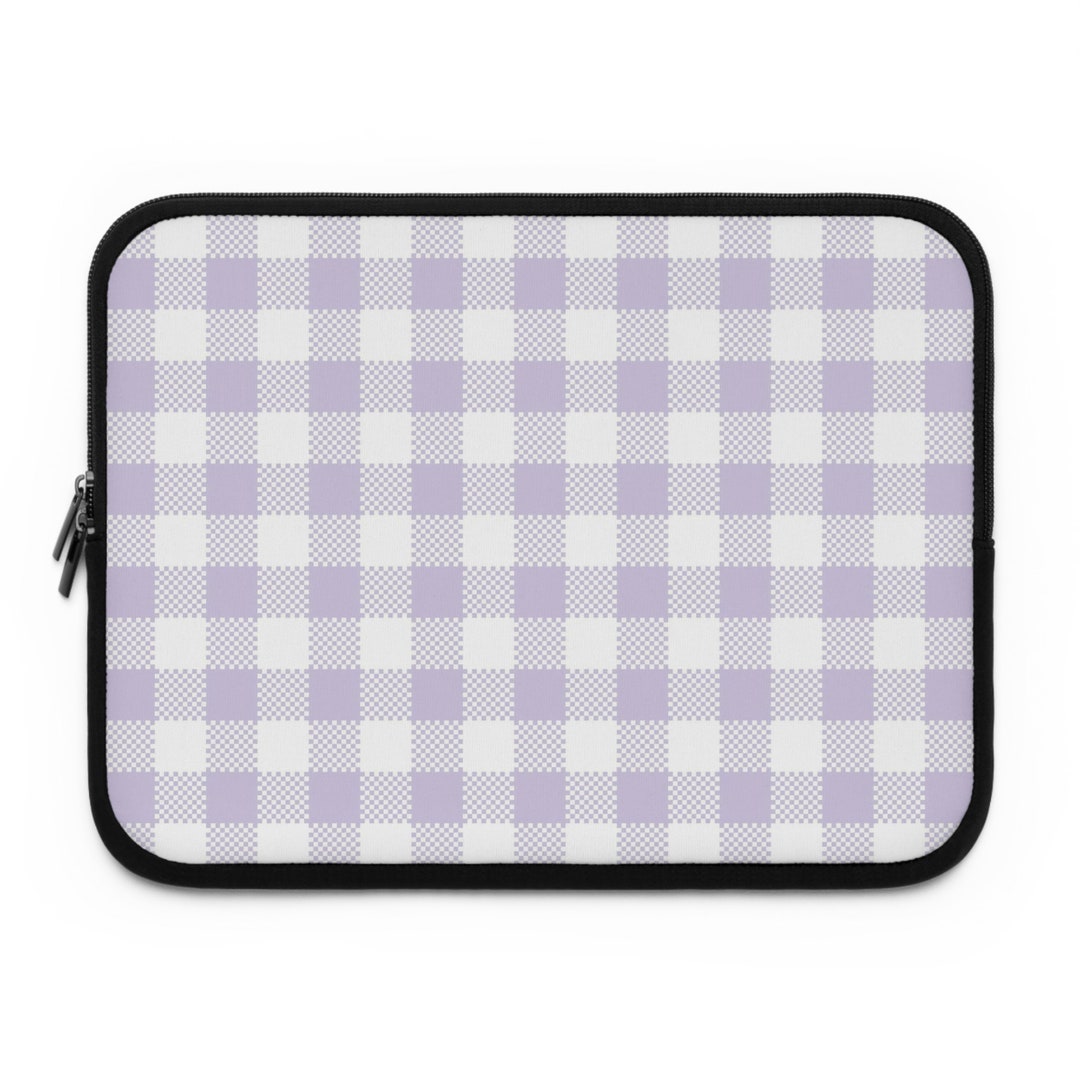 Gingham Laptop Sleeve MacBook Air/pro Case 13", 15" Inch, Lilac Laptop ...