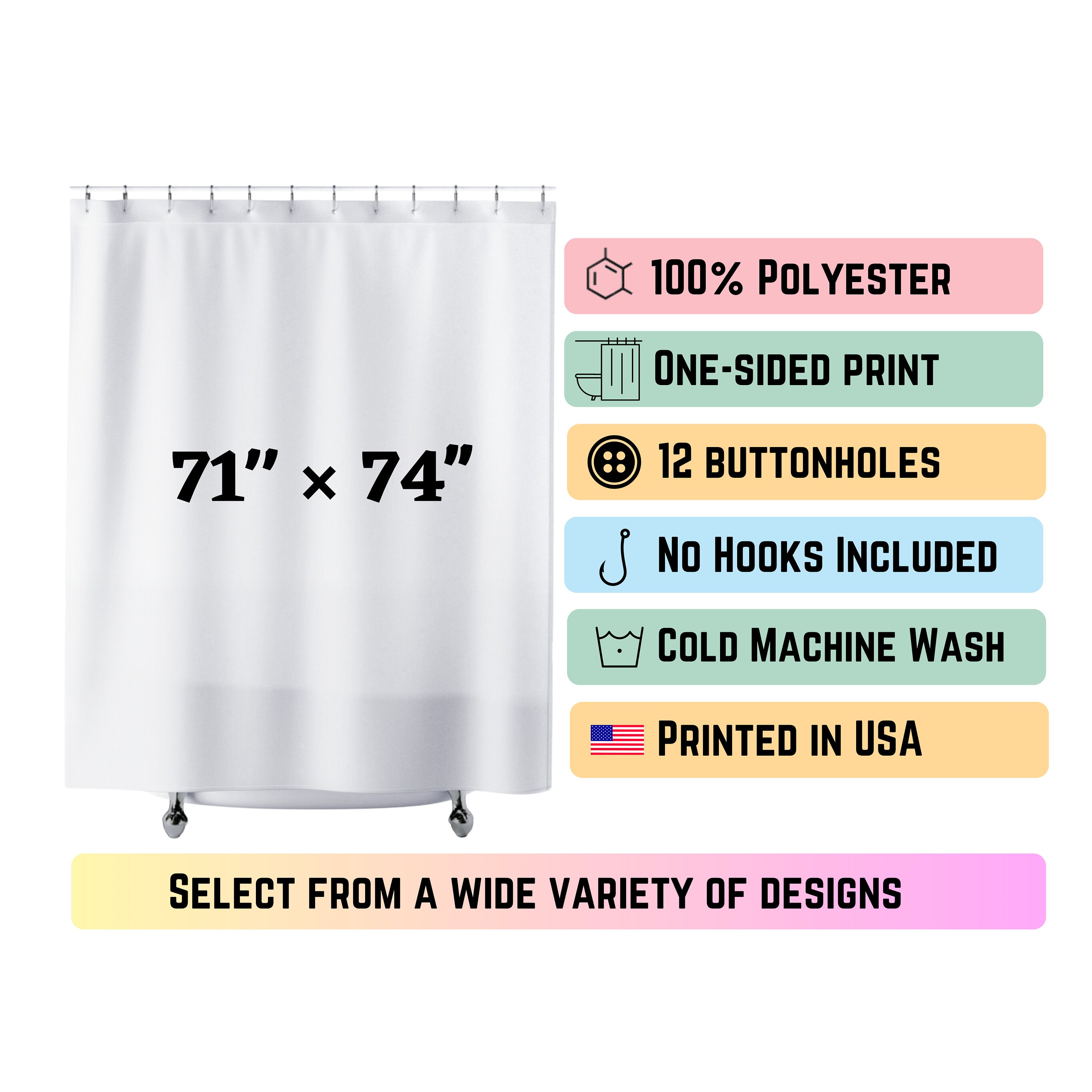 Blue Damask Shower Curtain Boho Shower Curtain Jacquard Baroque Shower