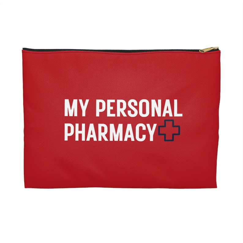 My Personal Pharmacy Zipper Bag, Medicine Bag, Medicine Pouch, Meds ...