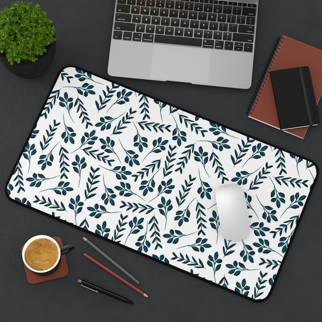 Leaves Deskmat Cute Desk Mat Nature Desk Mat Aesthetic Deskmat - Etsy
