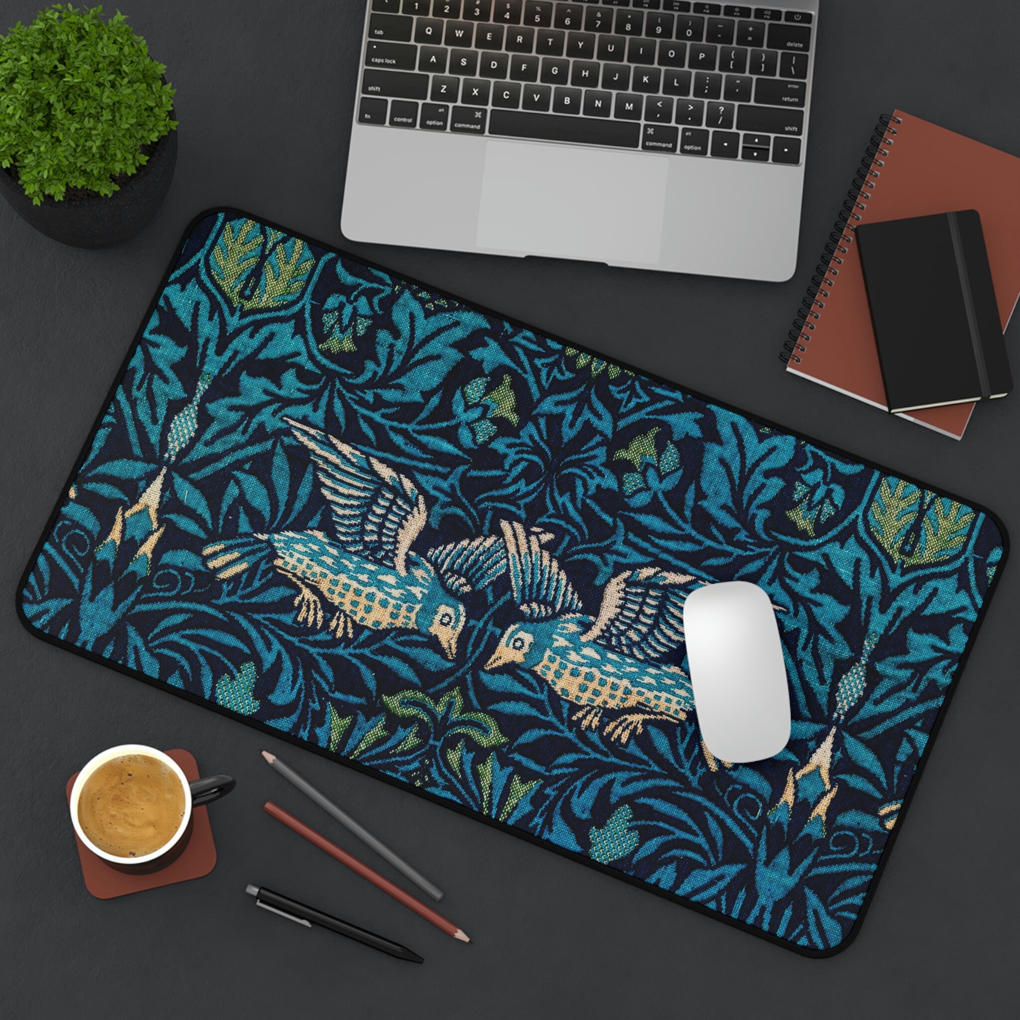 William Morris Deskmat, Birds Desk Mat, Morris Deskmat, Laptop Mat ...