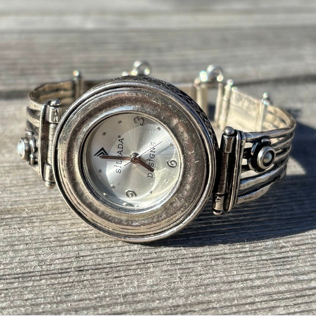 Silpada Sterling Silver 925 Vintage Quartz Wrist Watch With Pearls - Etsy