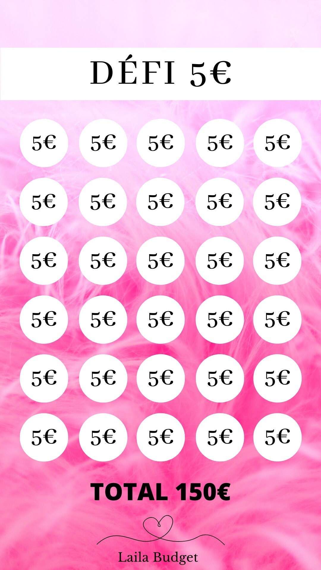 Défi 1, 2, 5 et 10 euros + organisation budget x 6| Tracker défi budgétaire A6 | Imprimés ...