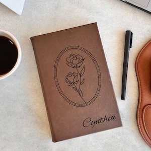 Personalized Hardcover Leather Journal Notebook, Customized Notebook ...