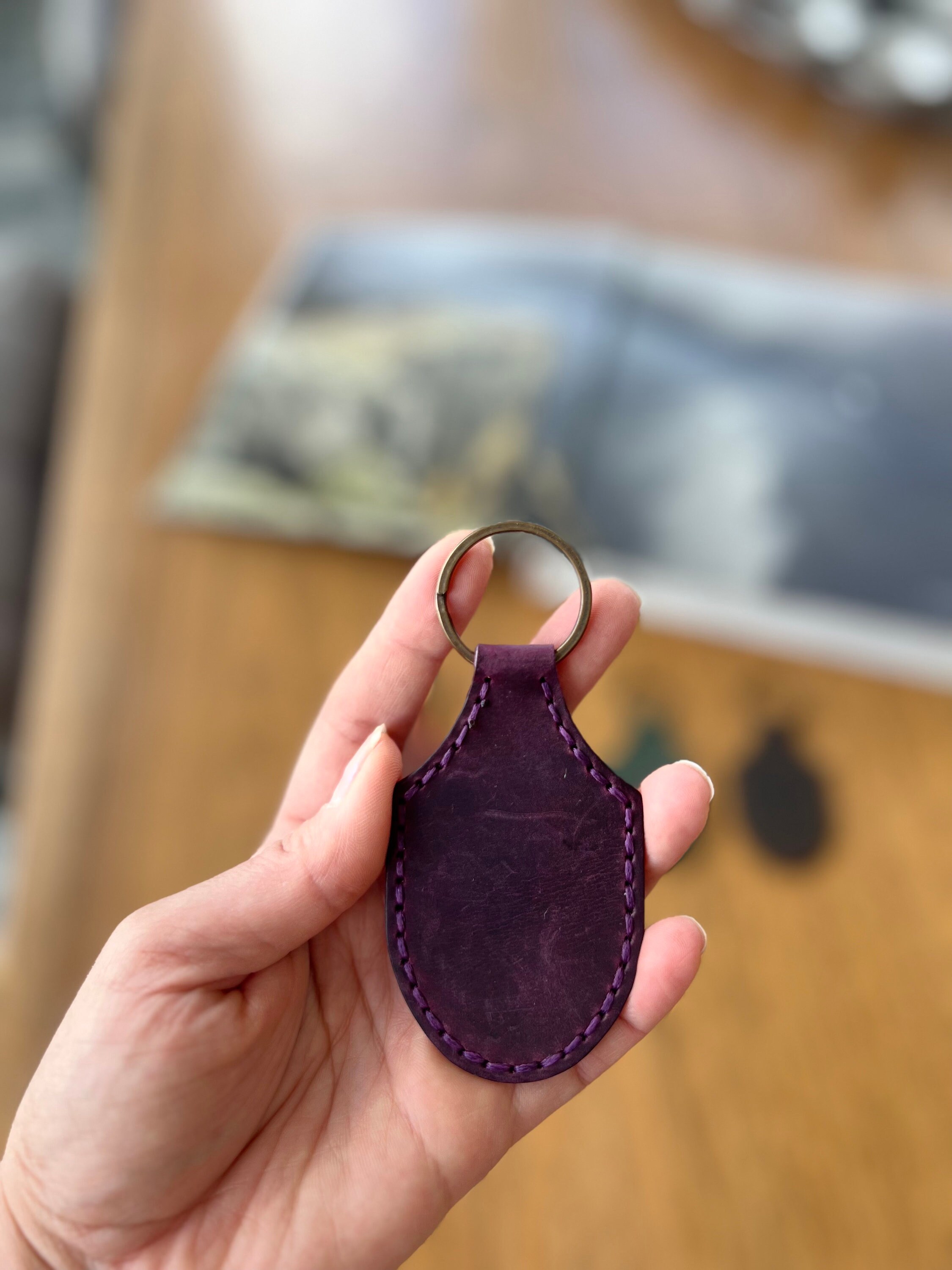 Birth Flower Keychain, Couple Keychain Custom Leather Keychain ...