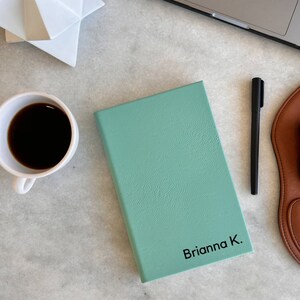 Personalized Hardcover Leather Journal Notebook, Customized Notebook ...