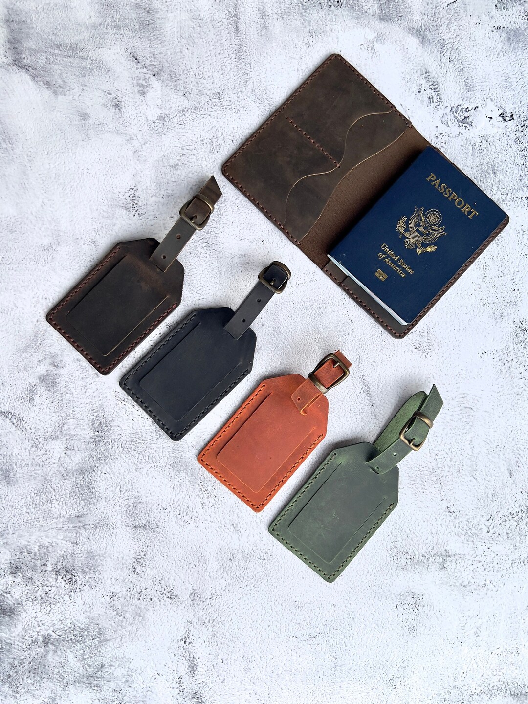 PERSONALIZED Leather Luggage Tags. Leather ID Tags. Leather Luggage Tag. Groomsmen Gift. Custom ...